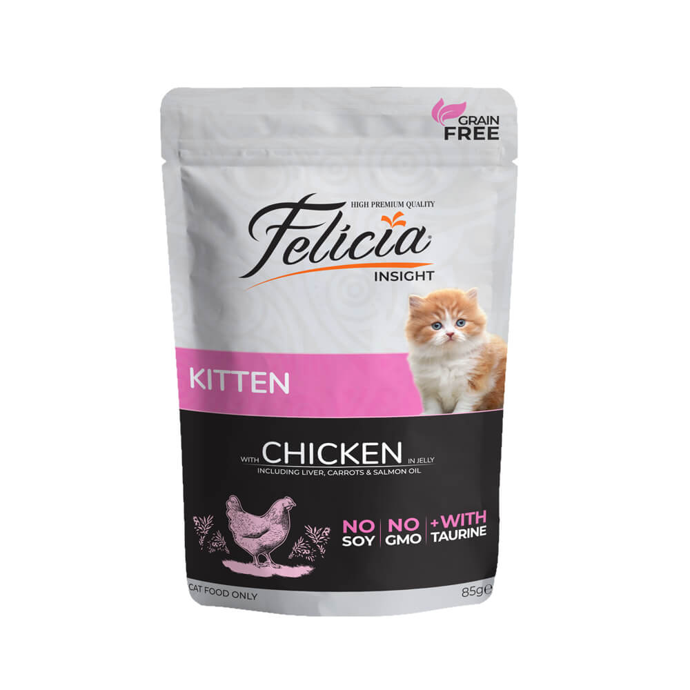 Felicia Kitten Pouch - Chicken in Jelly 85g - Petco BD