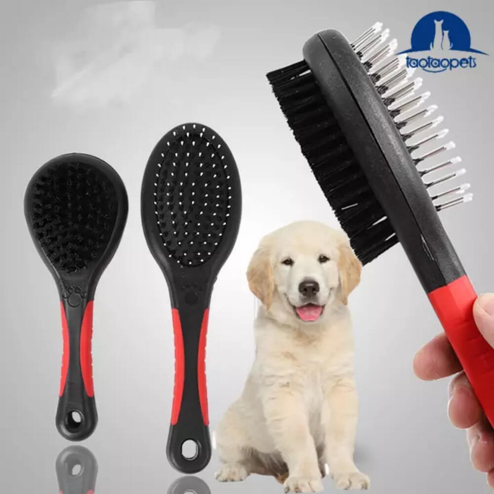 TaoTaoPets Double Sided Pet Brush for Dog and Cat - Petco BD