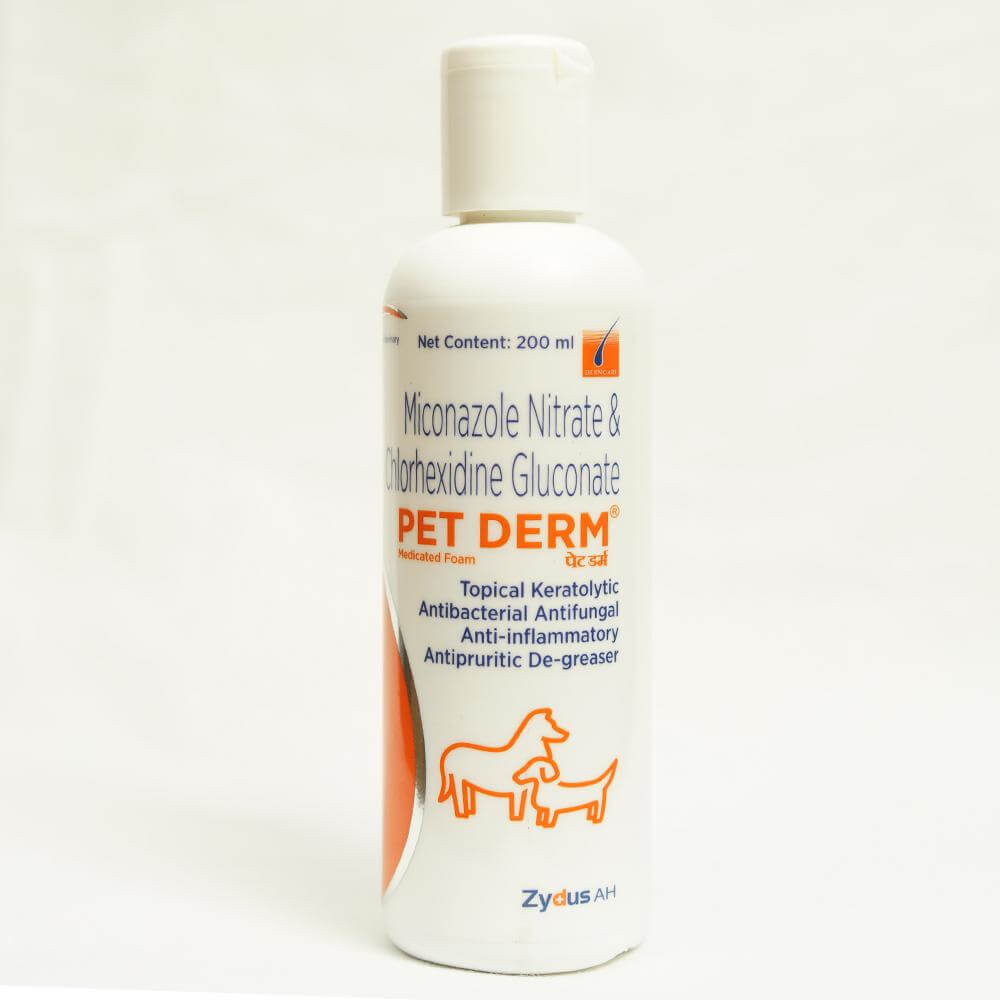Pet Derm Medicated Foam 200ml - Petco BD