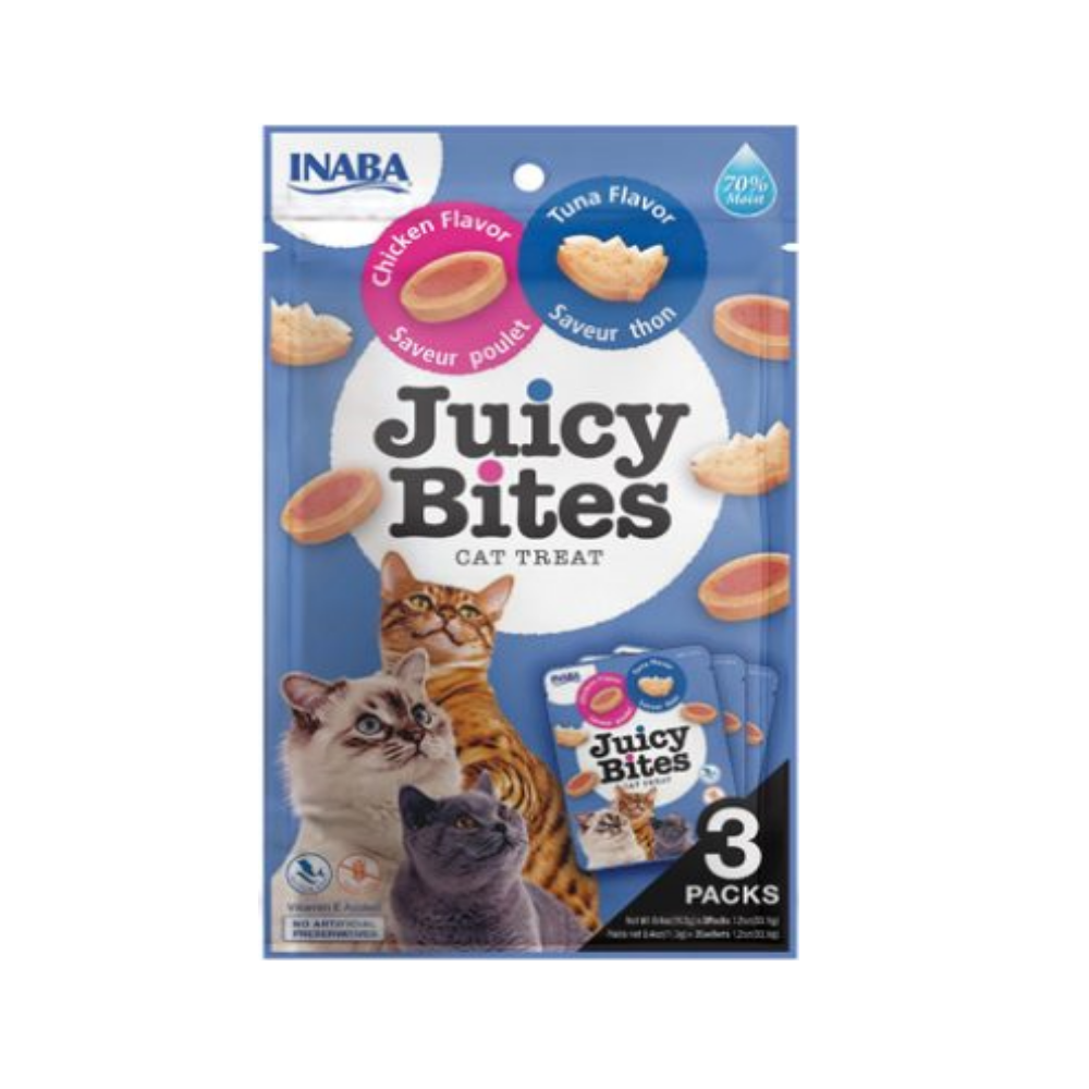 Juicy Bites Cat Treat chicken & Tuna Flavor 33.9g - Petco BD