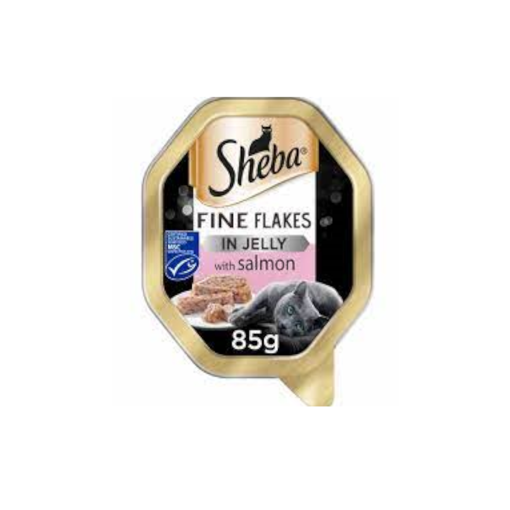 Sheba Cup Fine Flakes In Jelly With Salmon 85g - Petco BD