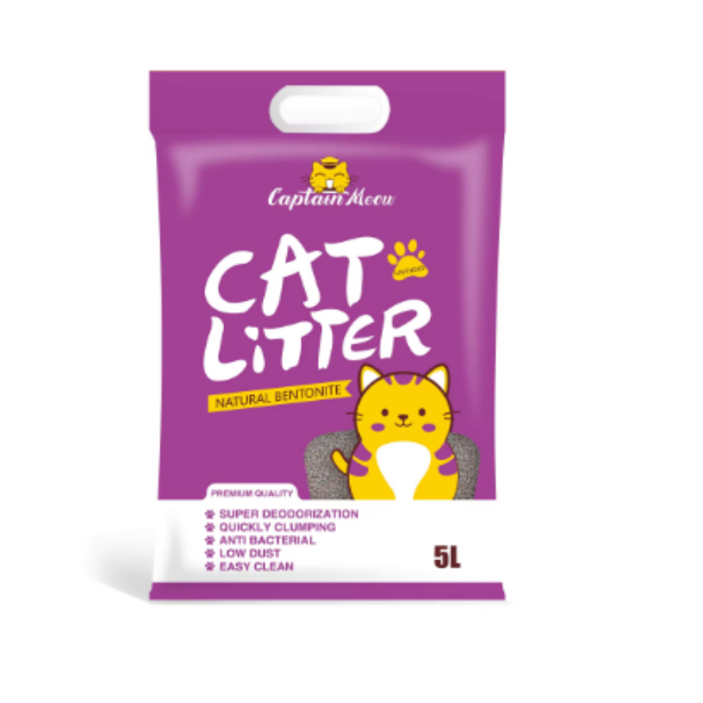 Captain Meow Bentonite Cat Litter Levander Flavour - Petco BD