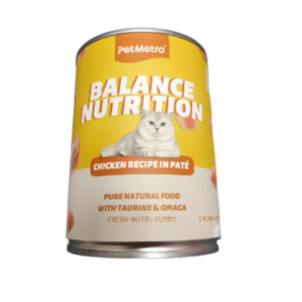 Petmetro Cat Can Food Balance Nutrition Chicken Recipe In Pate 430g ...
