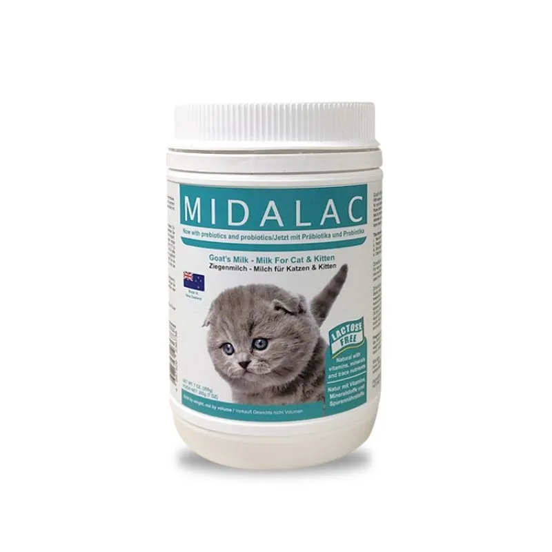 Midalac Goat's Milk Replacer- Milk For Cat & Kitten (200g) - Petco BD