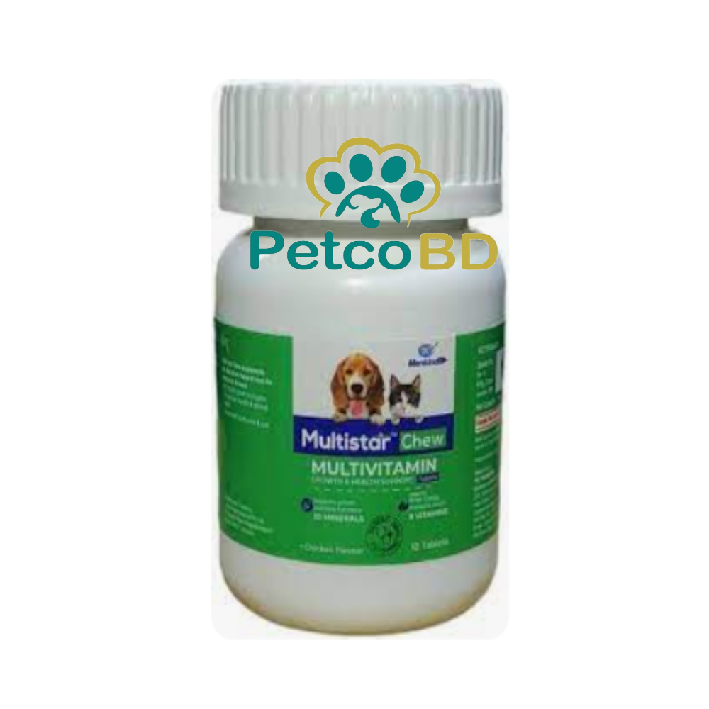 Multistar Chew Multivitamin Tablets For Pets Only (30 pcs) - Petco BD