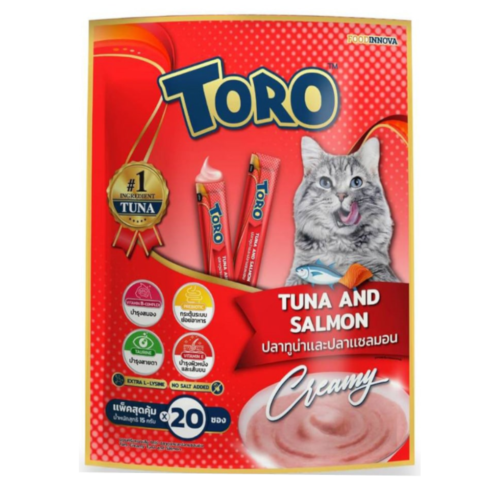 Toro Tuna & Salmon Creamy Treat (15g x 20pcs) - Petco BD