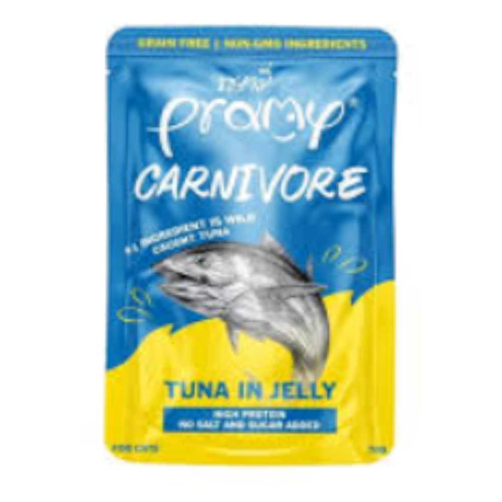 Pramy Cat Pouch Carnivore Tuna In Jelly 70g - Petco BD