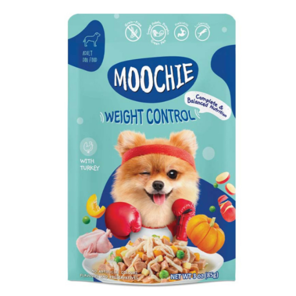 Moochie Adult Dog Pouch With Control With Turkey 85g - Petco BD