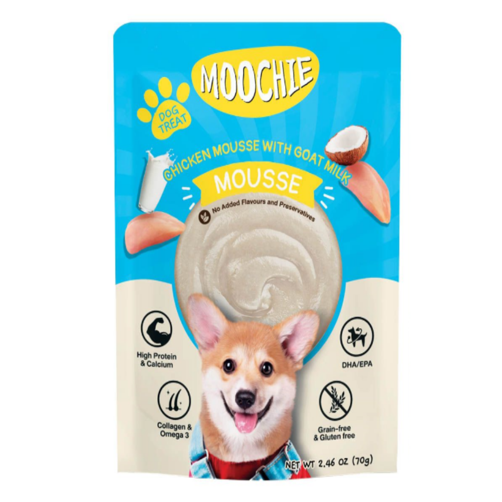 Moochie Adult Dog Pouch Chicken Mousse With Goat Milk 85g - Petco BD