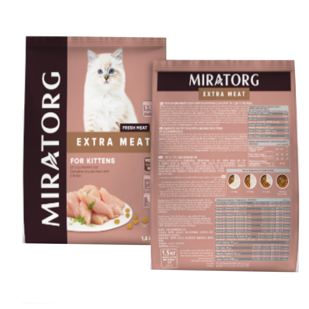 Miratorg Extra Meat Chicken For Kittens 1.5kg - Petco BD